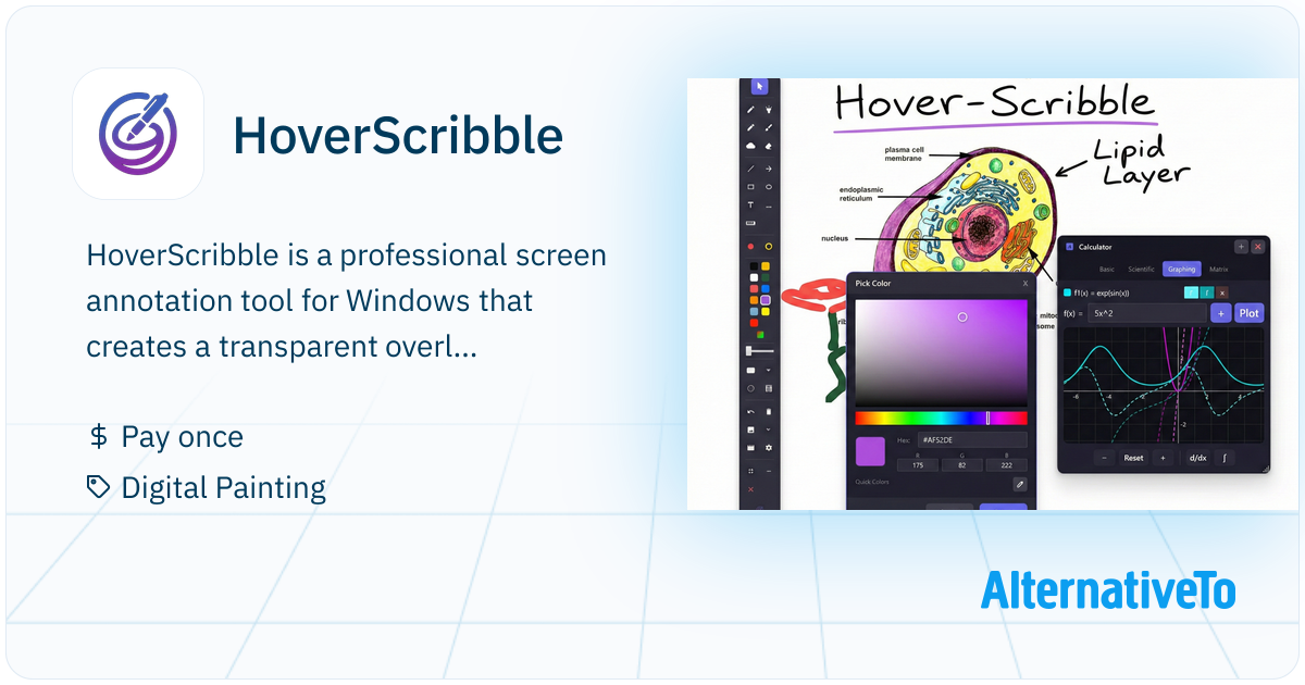 HoverScribble: Lightweight screen annotation tool for Windows ...