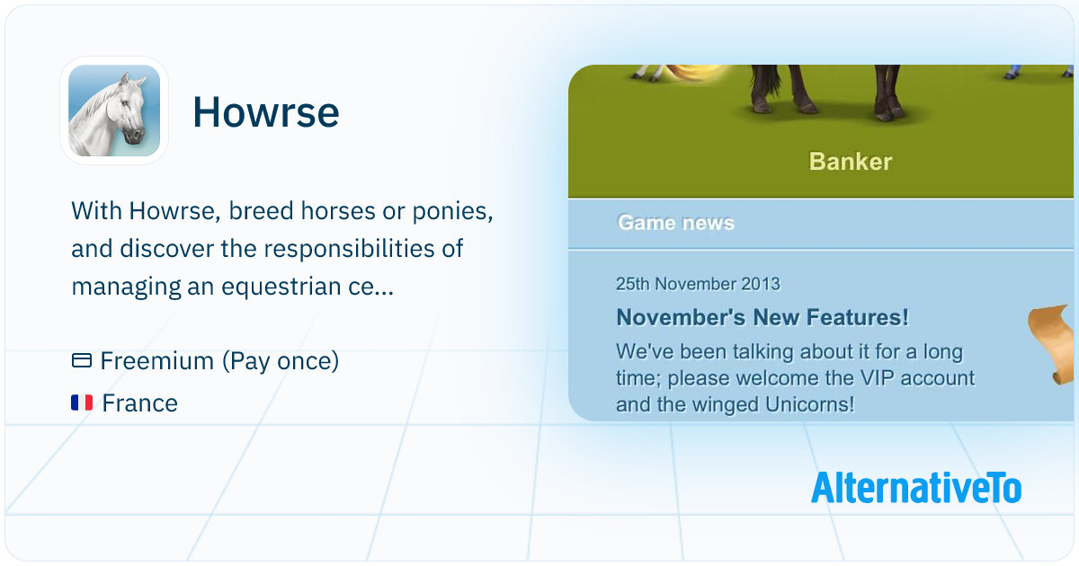 Howrse: With Howrse, breed horses or ponies, and discover | AlternativeTo