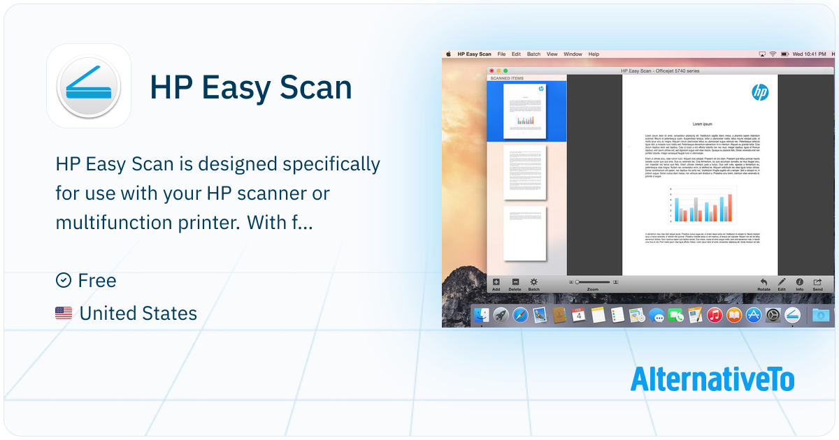 HP Easy Scan: Is designed specifically for use with your HP scanner or ...
