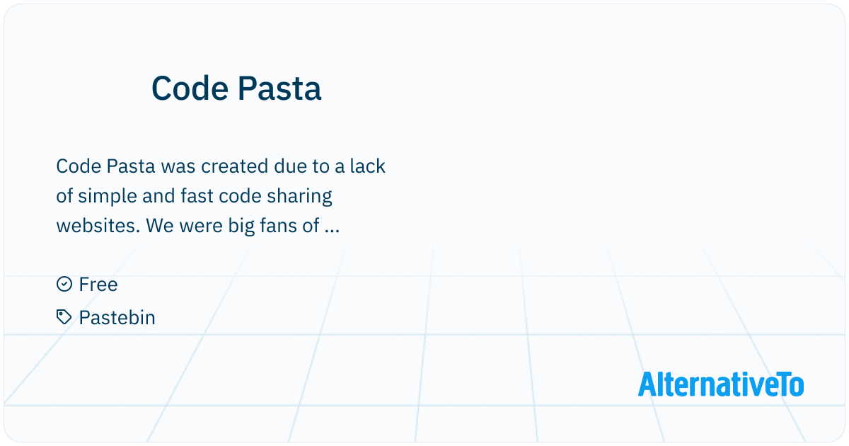 Code Pasta: Paste HTML and share it with others quickly and ...