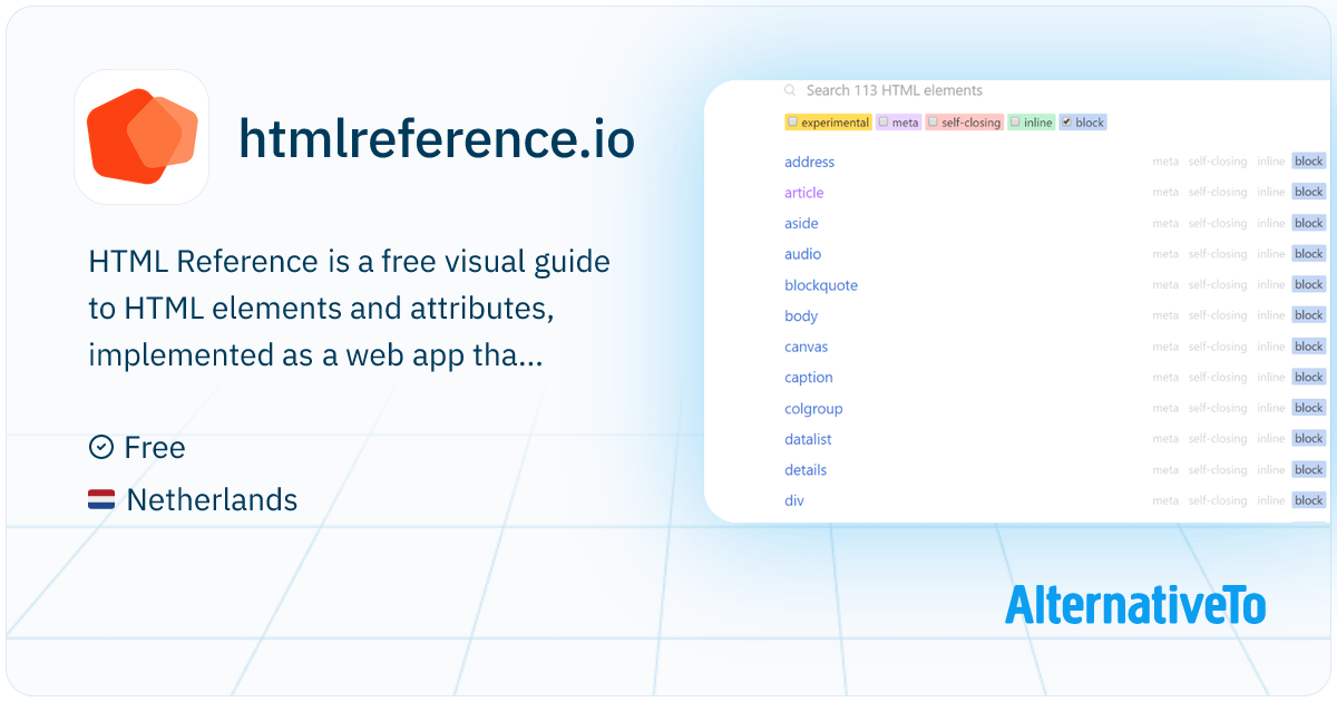 htmlreference.io: Learn by example with this free web-based guide to ...