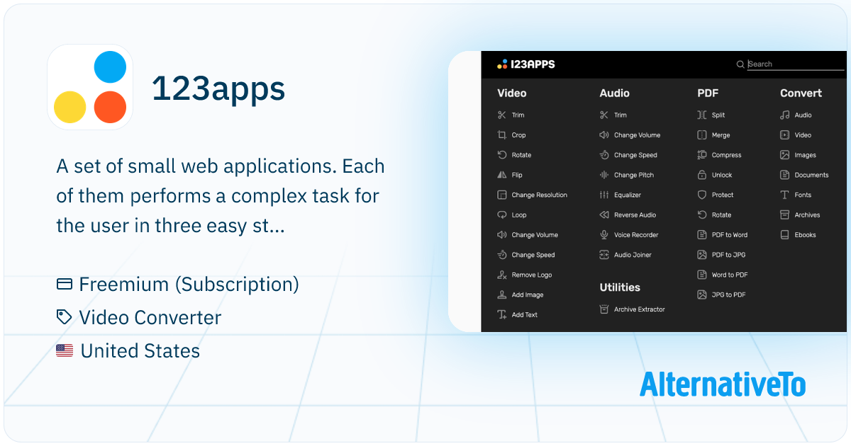 123apps: A free web app that converts video files, allowing you to ...