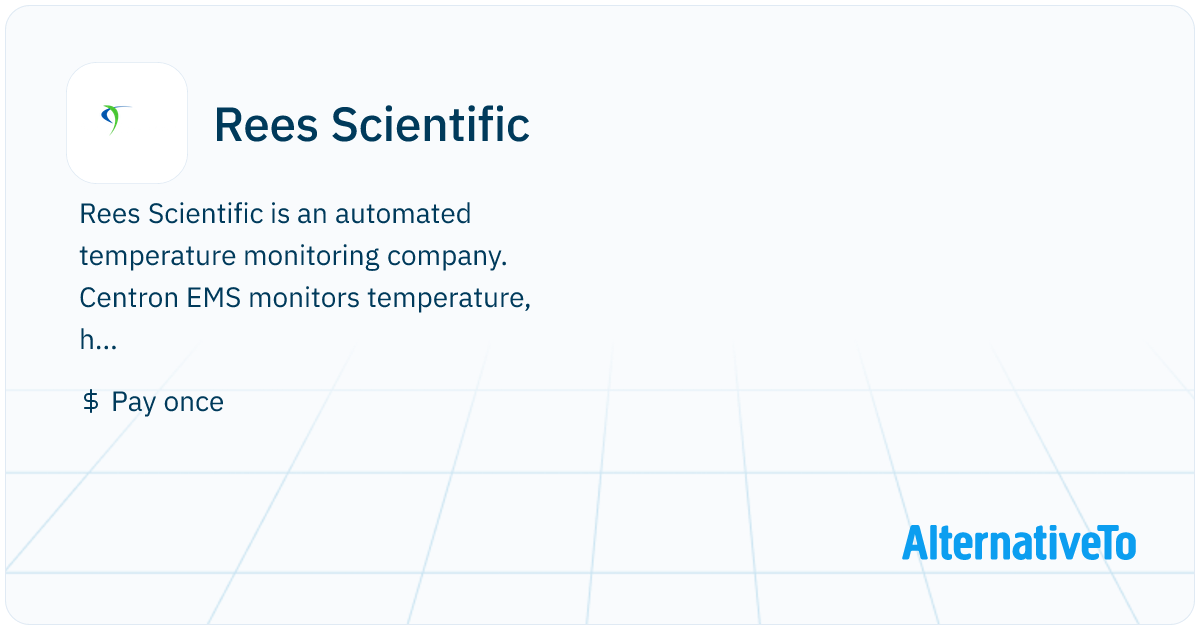 Rees Scientific: Continuous Temperature Monitoring | AlternativeTo
