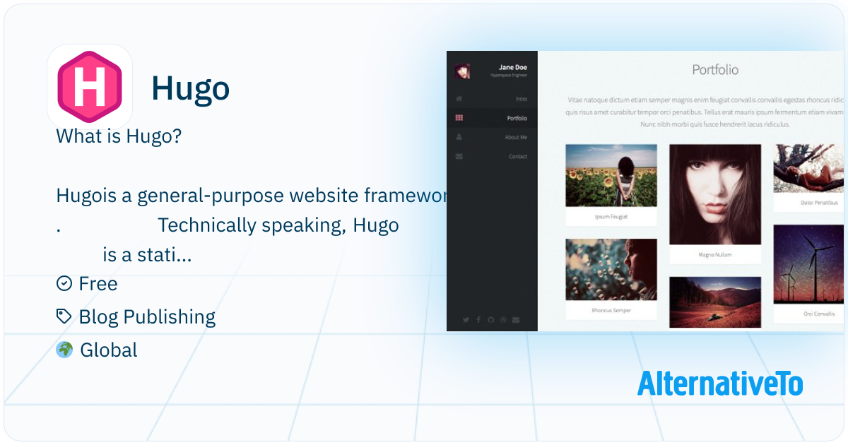 Hugo: General-purpose website framework for generating static web pages ...