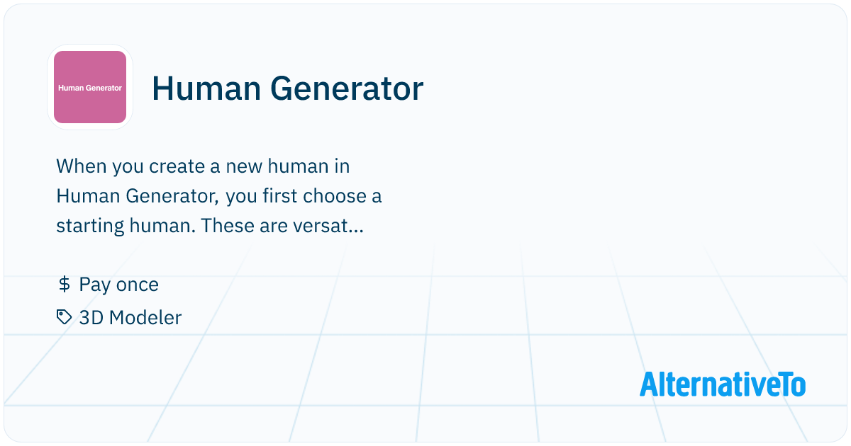 Human Generator: Add-on for Blender that makes it easy to add ...