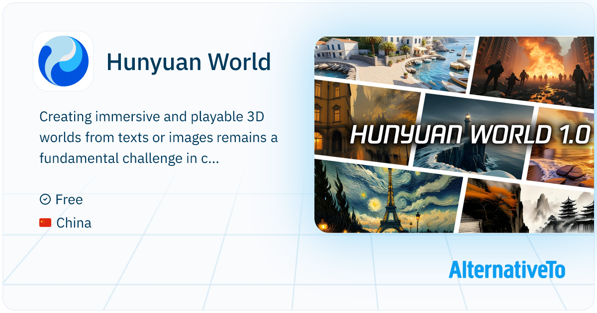 Hunyuan World: Transforms text or images into explorable interactive 3D ...