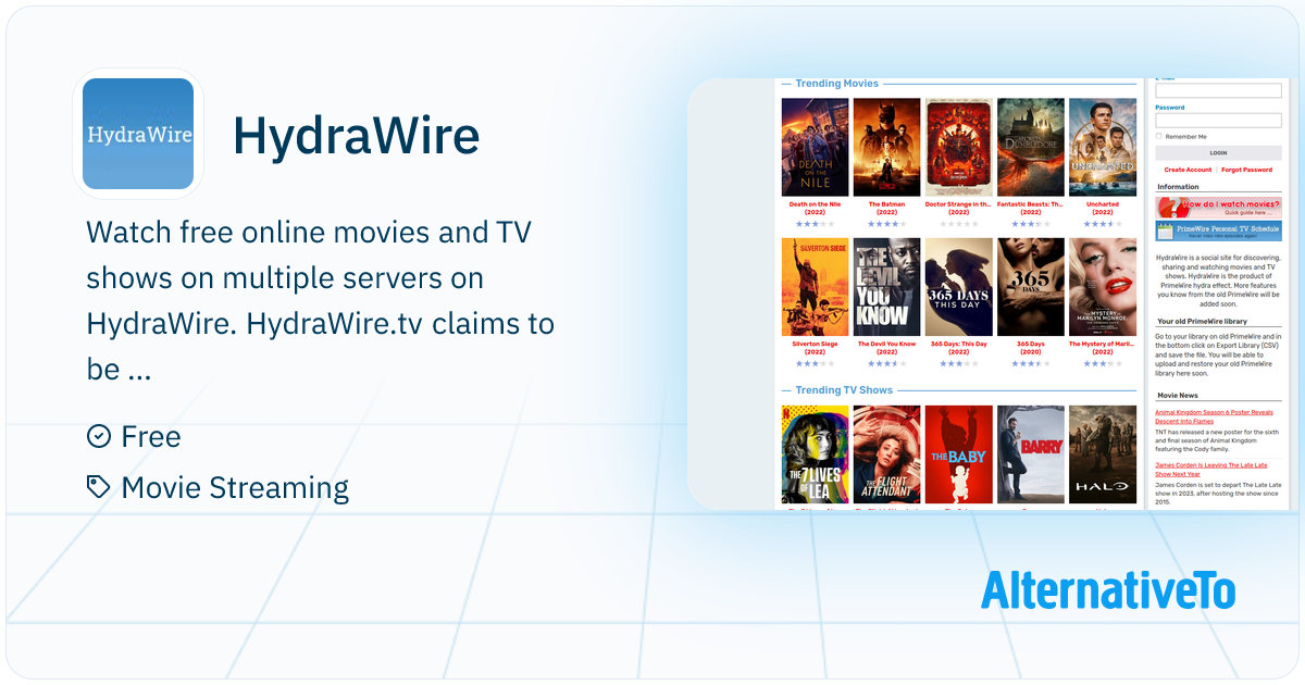 HydraWire: Watch free online movies and TV shows on multiple ...