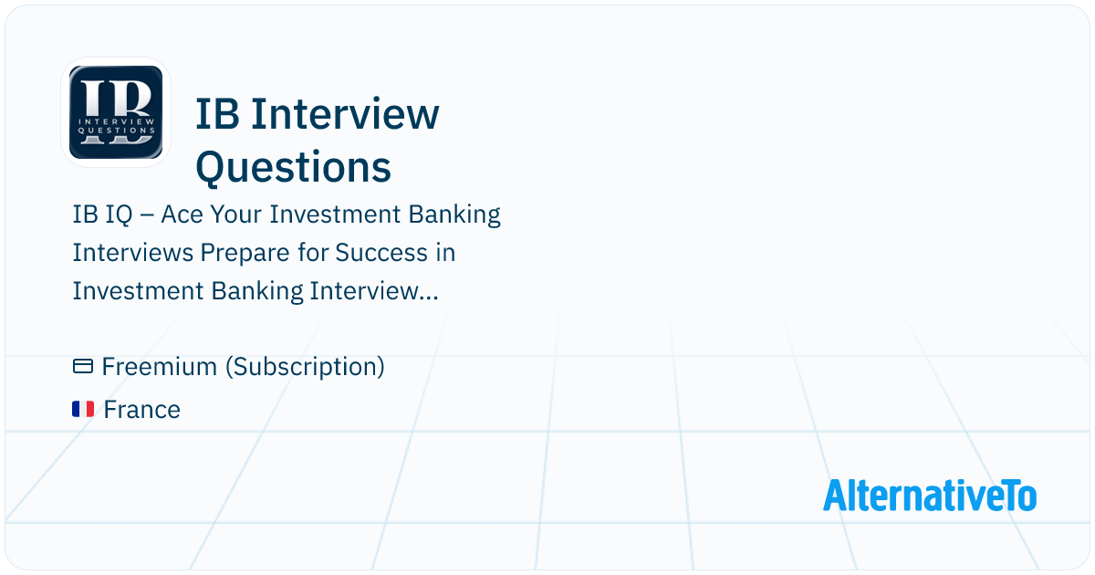 IB Interview Questions: Investment banking interview preparation ...