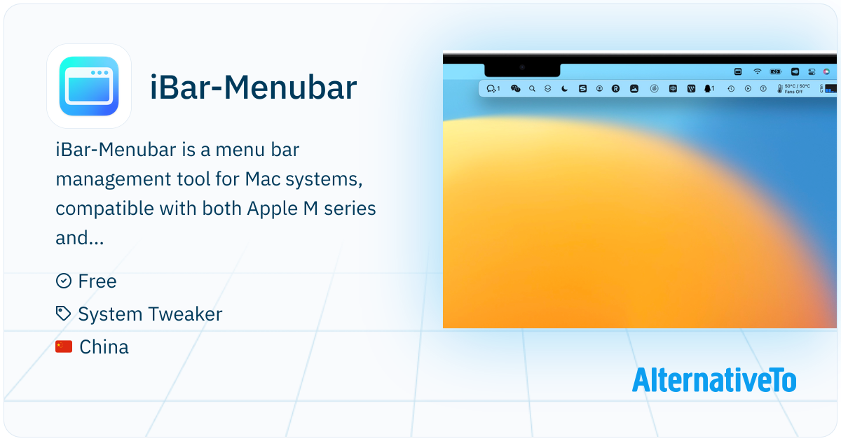 iBar-Menubar: Menu bar management tool for | AlternativeTo