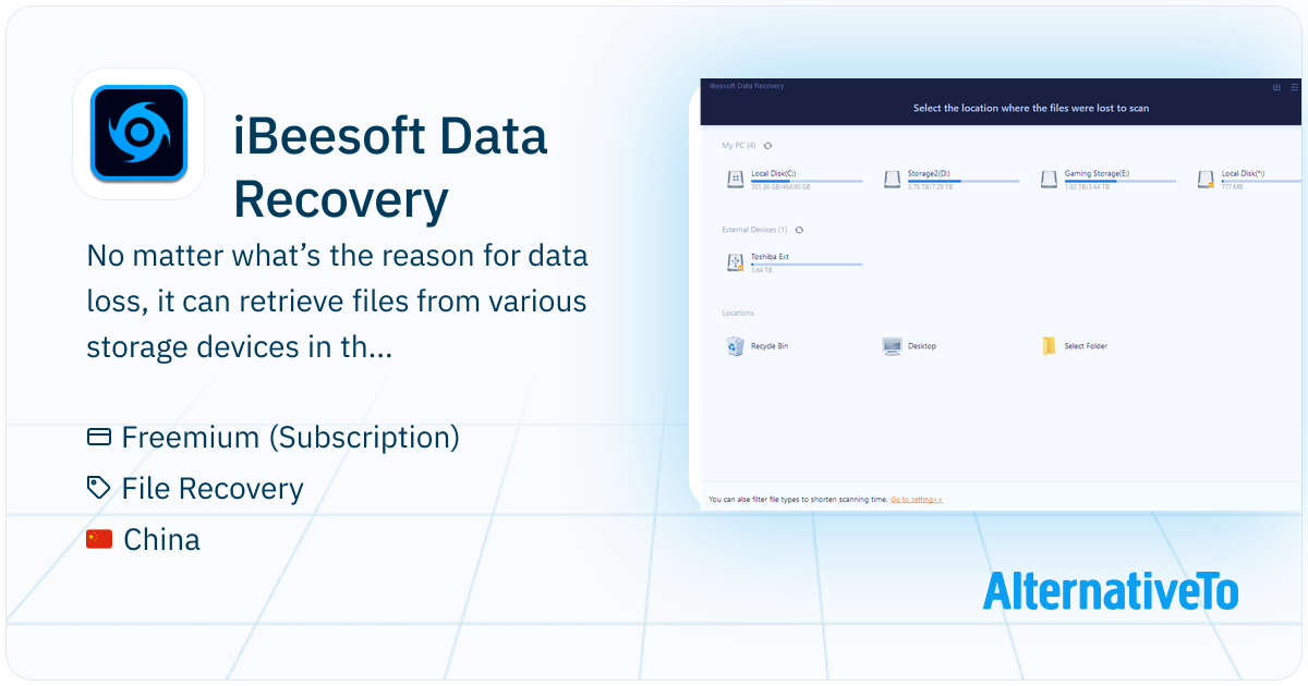 iBeesoft Data Recovery: No matter what’s the reason for data loss, it ...