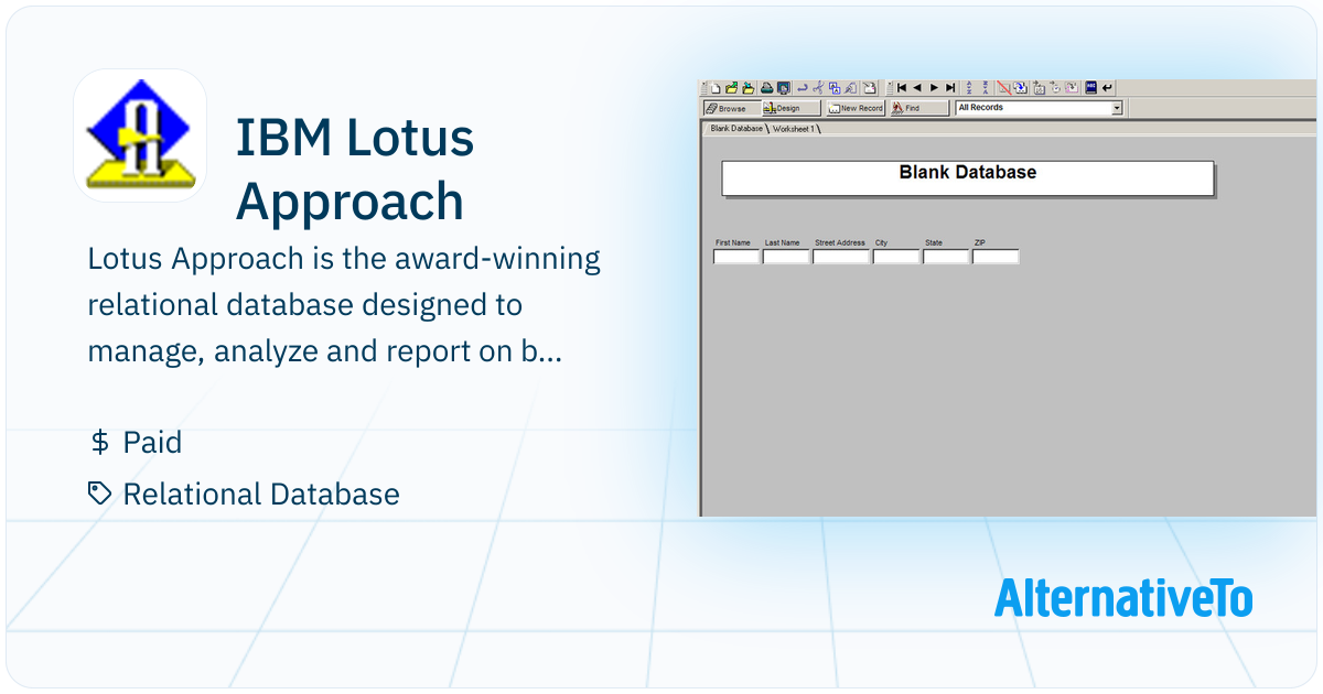 IBM Lotus Approach: Lotus Approach is the award-winning relational ...
