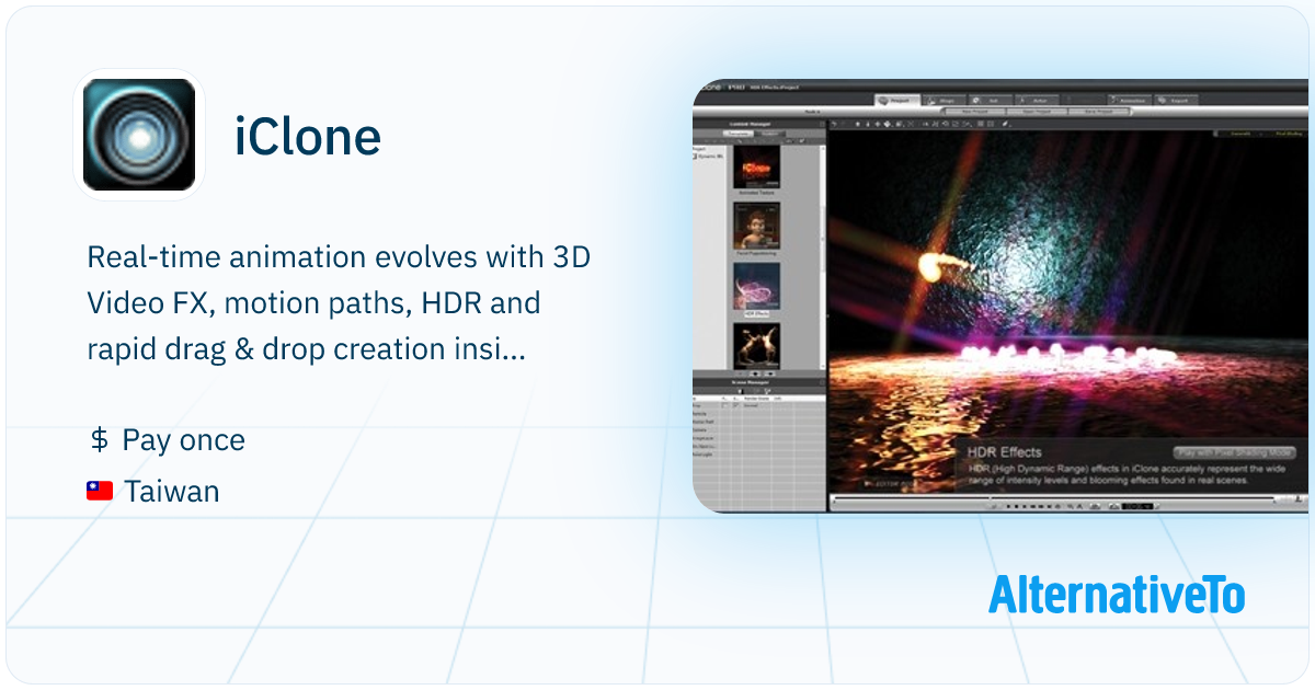 iClone: Real-time animation evolves with 3D Video FX | AlternativeTo