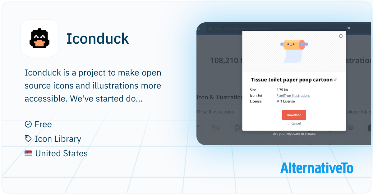 Iconduck: Project to make open source icons | AlternativeTo