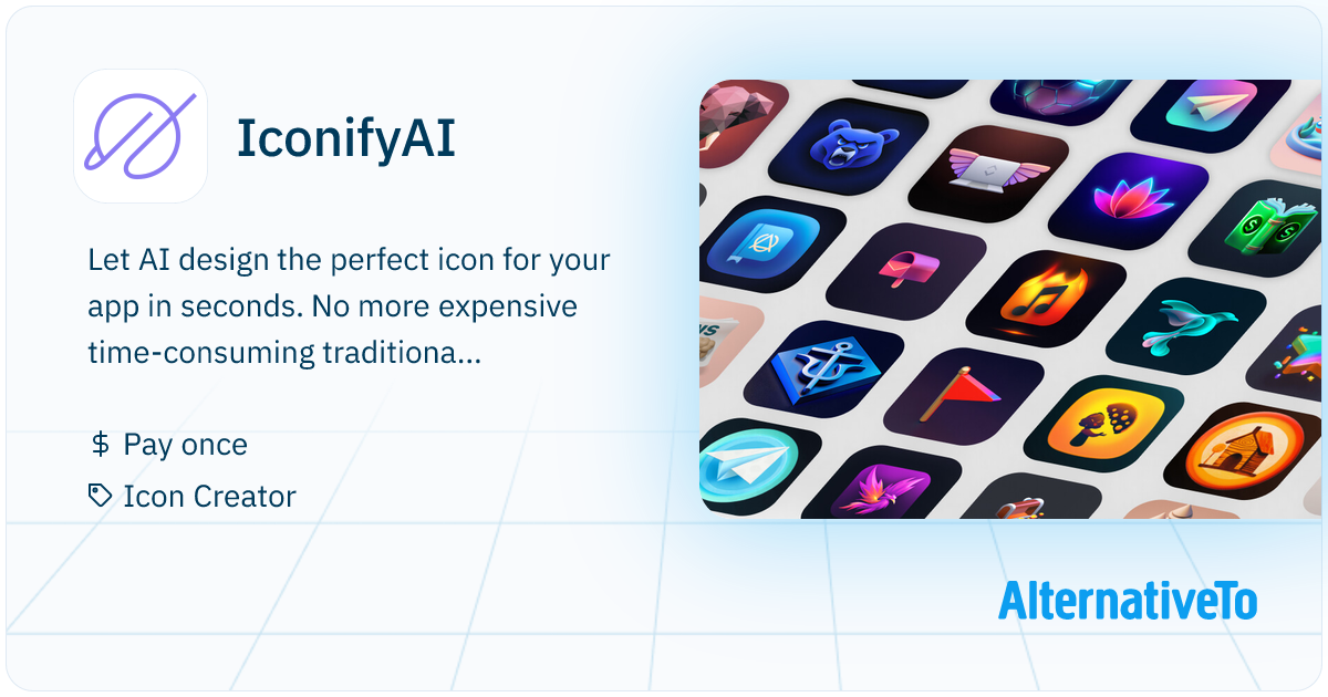 IconifyAI: Create beautiful app icons designed by AI | AlternativeTo