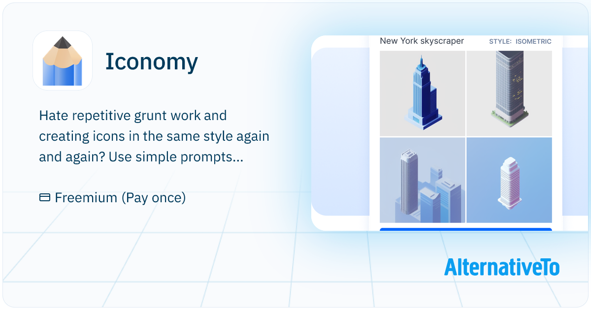 Iconomy: Hate repetitive grunt work and creating icons in | AlternativeTo