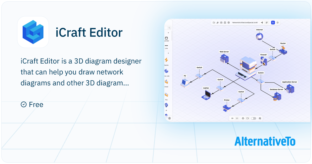 iCraft Editor: 3D diagram designer that can help you draw network ...