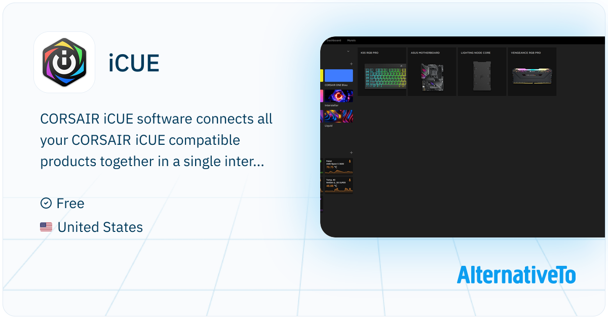 iCUE: CORSAIR iCUE software connects all your CORSAIR iCUE compatible ...