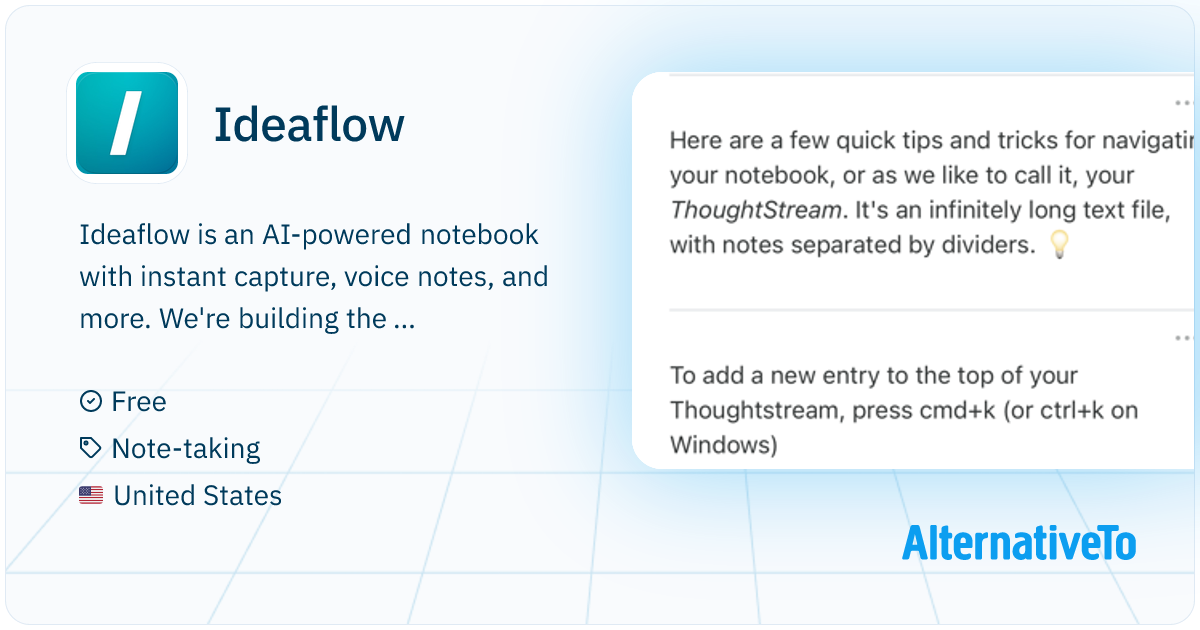 Ideaflow: Instant thought capture app with voice, AI, and more ...