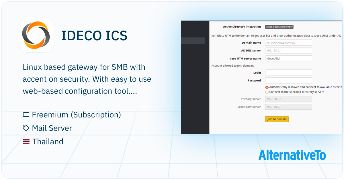 IDECO ICS: Linux based gateway for SMB with accent on security ...