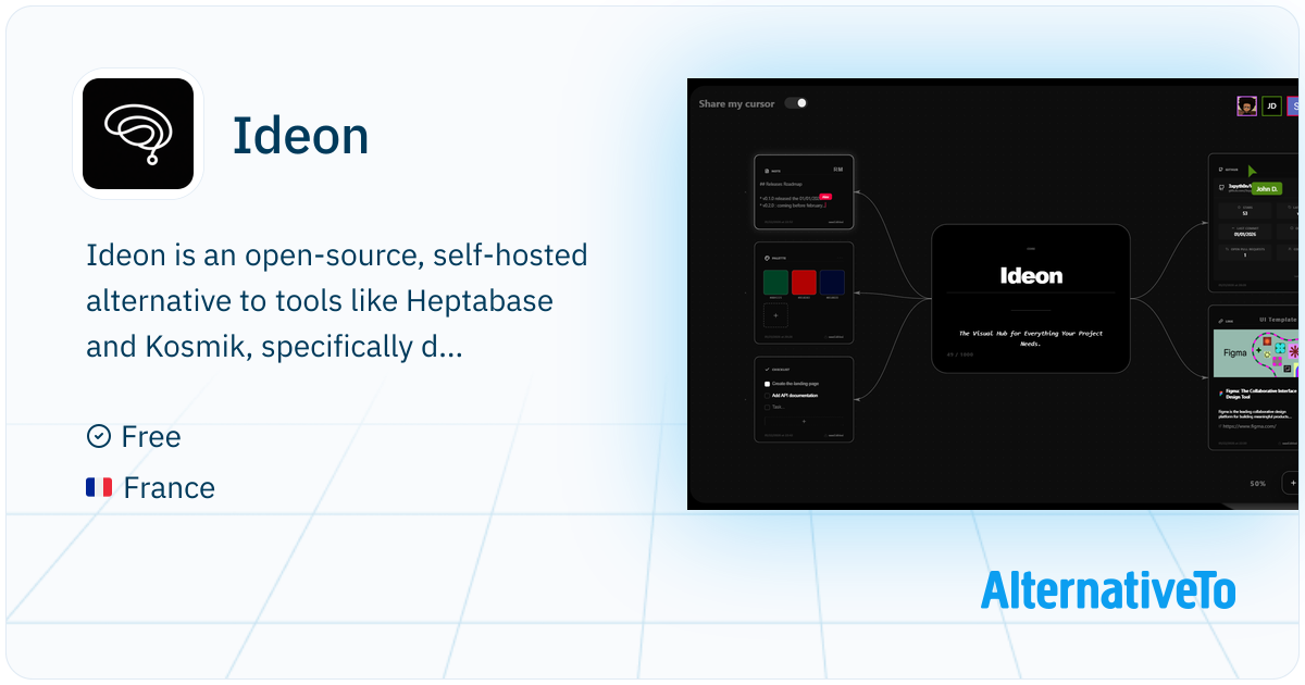 Ideon: Open-source, self-hosted alternative | AlternativeTo