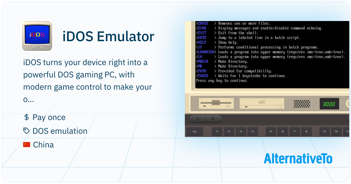 iDOS Emulator: IDOS turns your device right into a powerful DOS ...