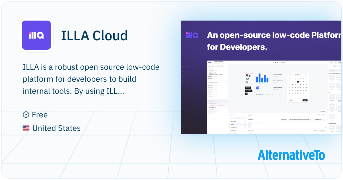 ILLA Cloud: An open-source low-code Platform for Developers | AlternativeTo