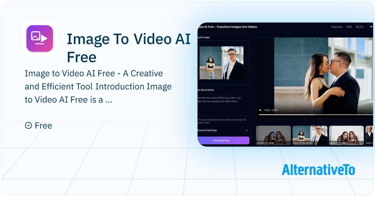 Image To Video AI Free: - Transform Images into Videos | AlternativeTo