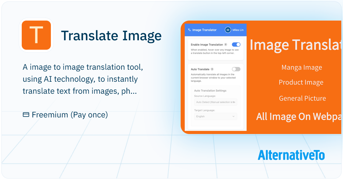 Translate Image: Translate images text into 100+ languages with AI ...