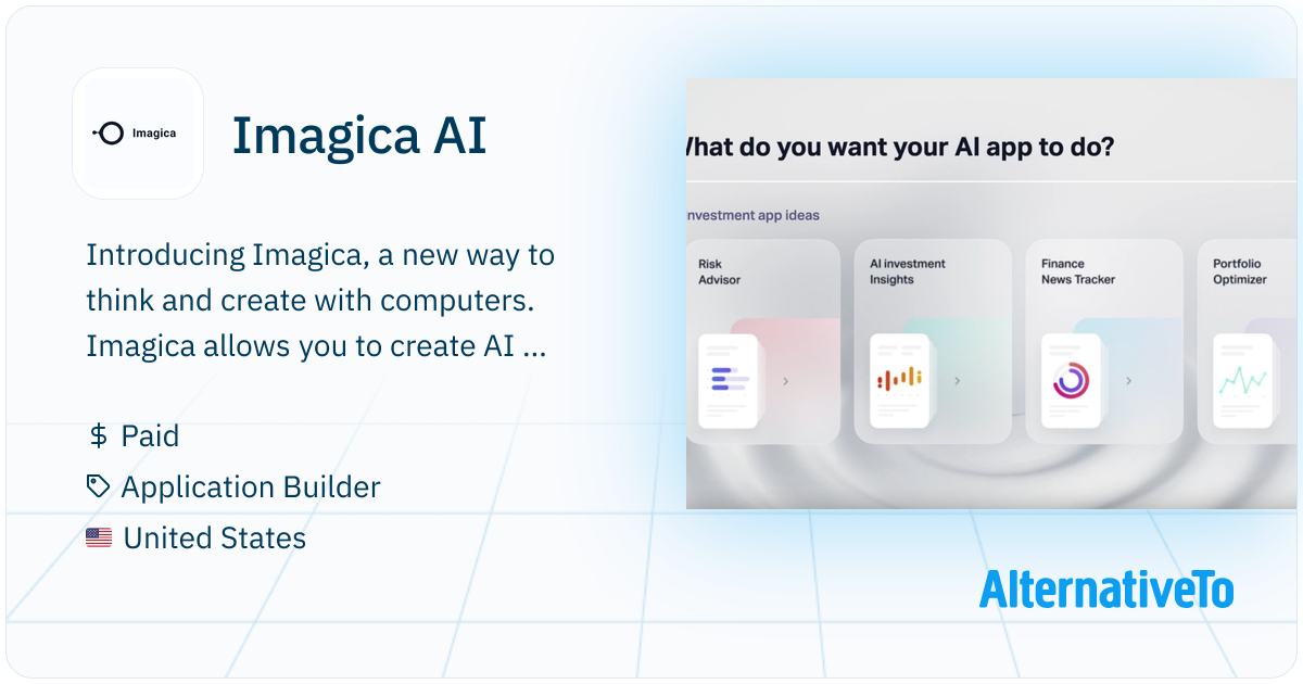 Imagica AI: A tool that uses AI to build fully functional apps within ...