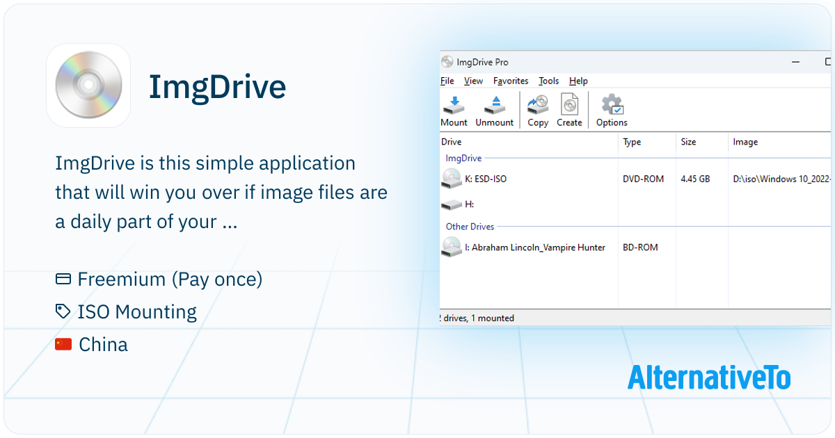 ImgDrive: Mount as many as seven images to virtual drives with this ...