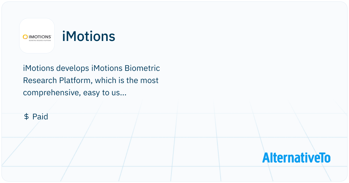 iMotions: Develops iMotions Biometric Research Platform, which is the ...