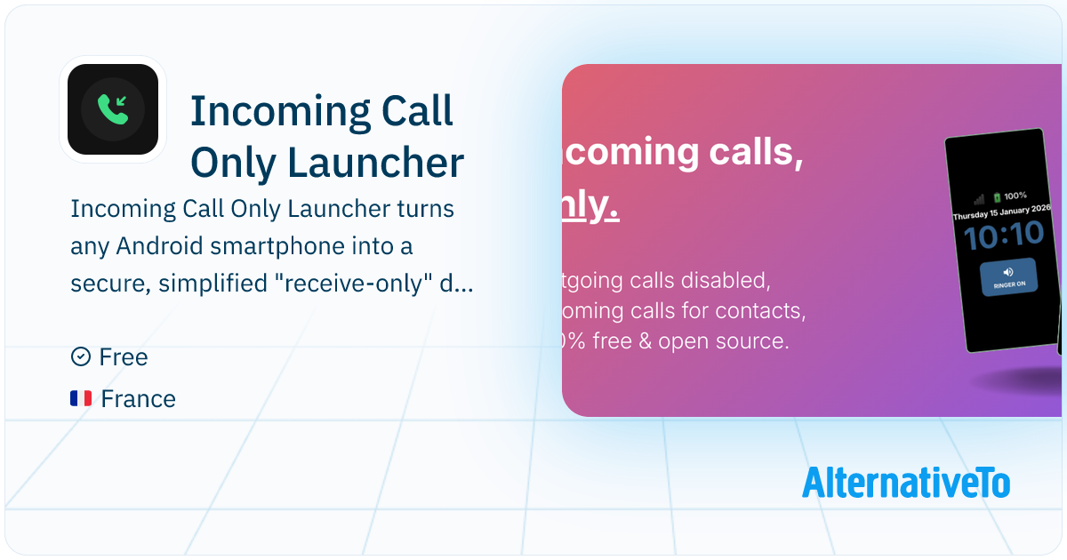 Incoming Call Only Launcher: Minimalist open-source Android launcher ...
