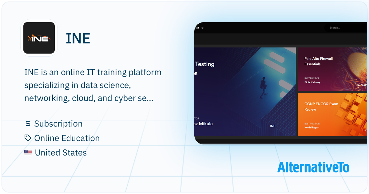 INE: Online IT training in networking, cyber security, cloud, and data ...