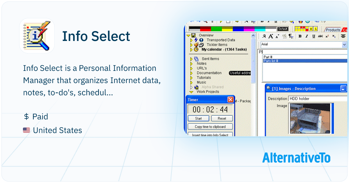 Info Select: Personal Information Manager | AlternativeTo