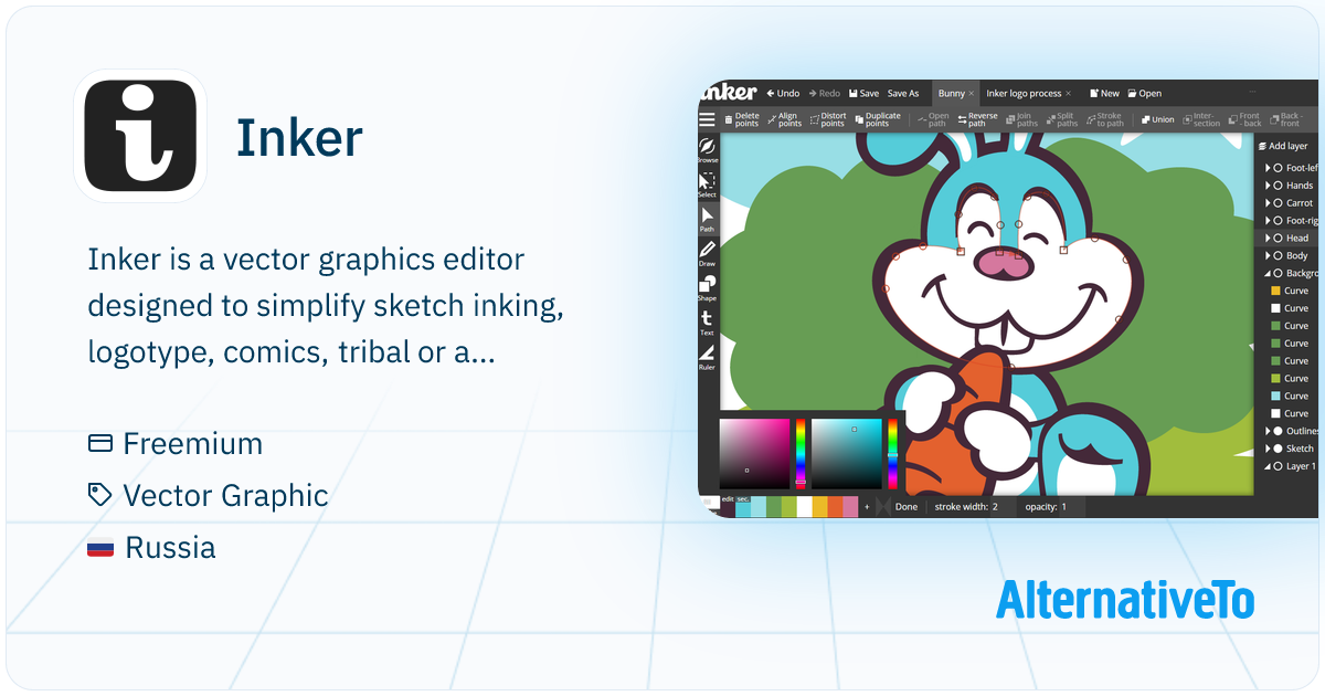 Inker: A fast and intuitive vector graphics editor for desktop and ...