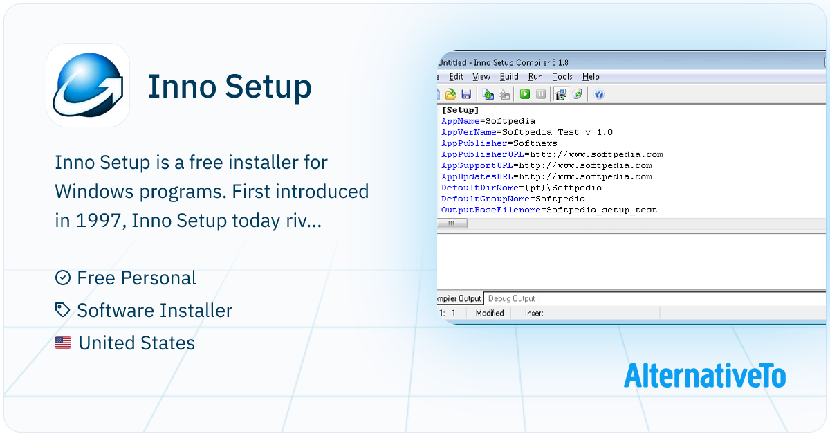 Inno Setup: Free installer for Windows | AlternativeTo