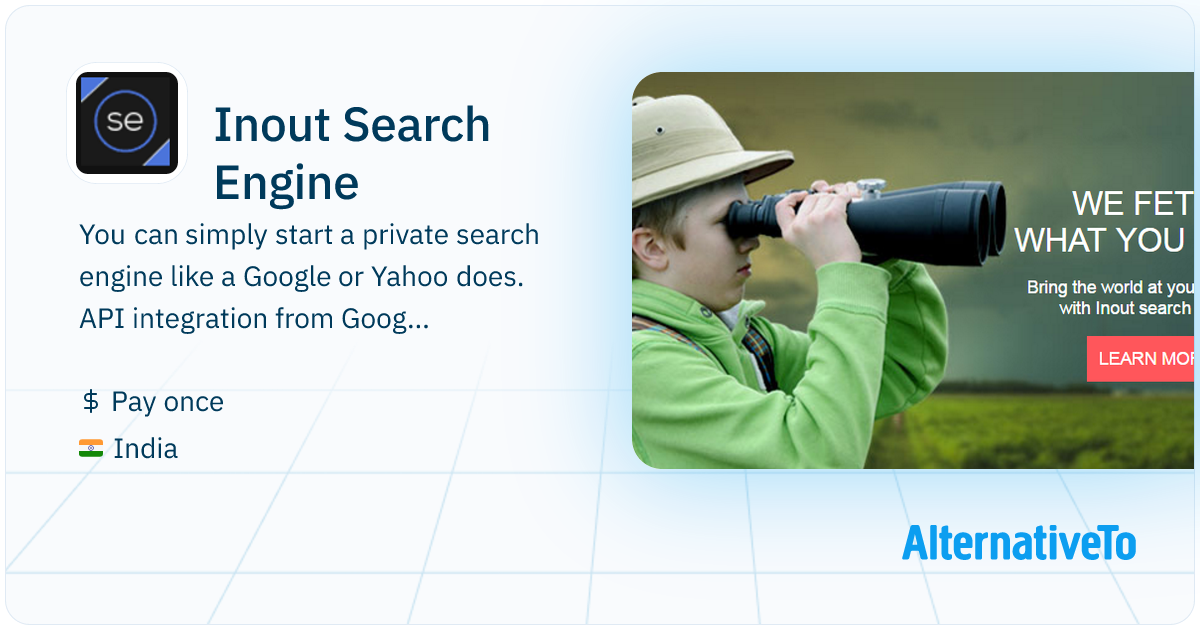 Inout Search Engine: Just like Google or Yahoo fetches results, you too ...