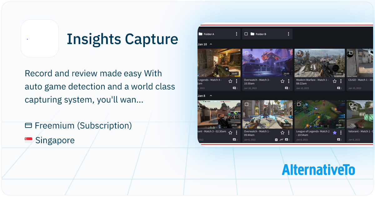 Insights Capture: A game recorder that automates HD capture while ...