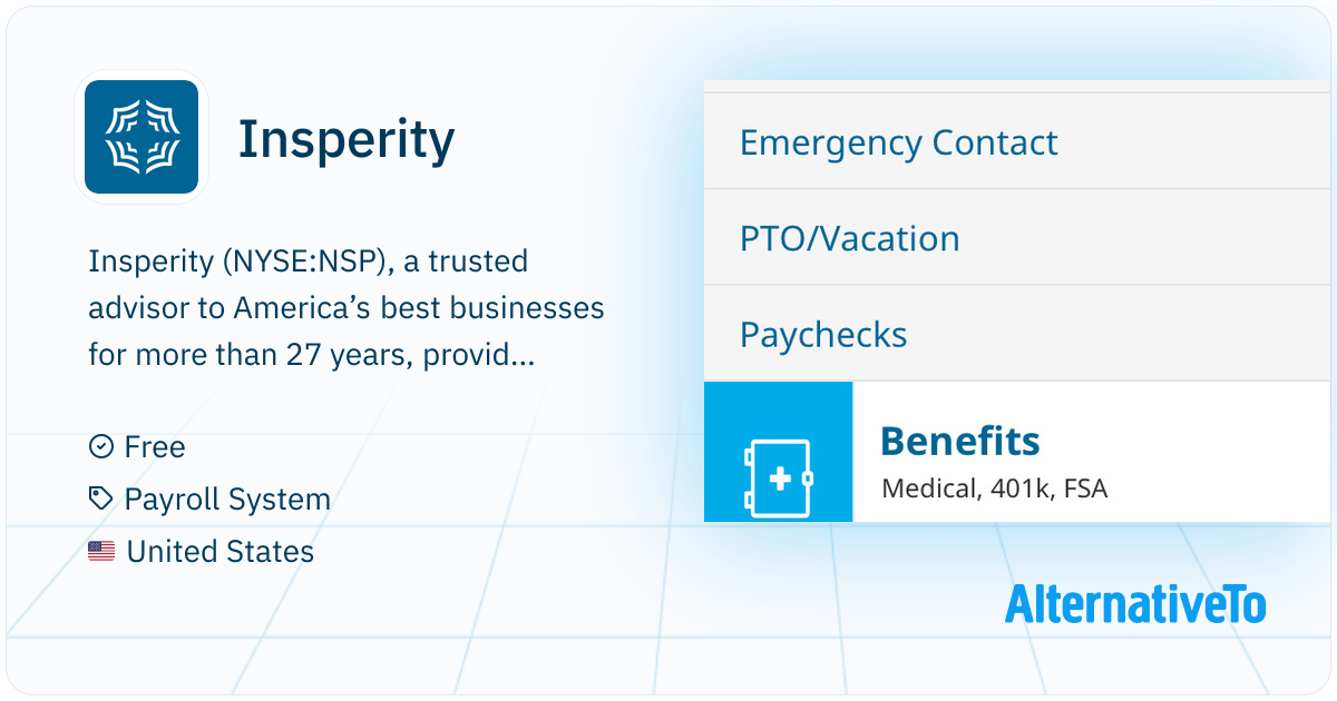 Insperity: HR Outsourcing & PEO Services | AlternativeTo