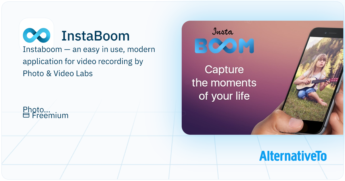 InstaBoom: Application that allows the user to make mini videos ...
