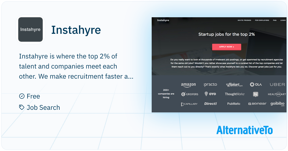 Instahyre: Is where the top 2% of talent and companies meet each other ...