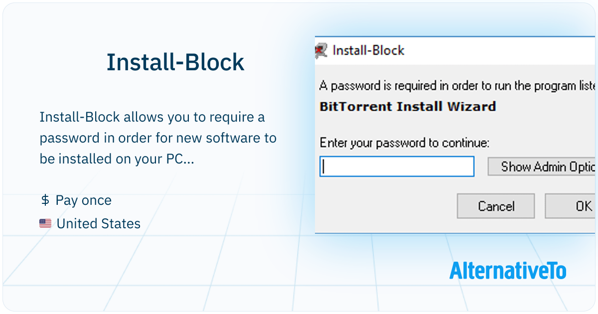 Install-Block: Allows you to require a password in order for new ...
