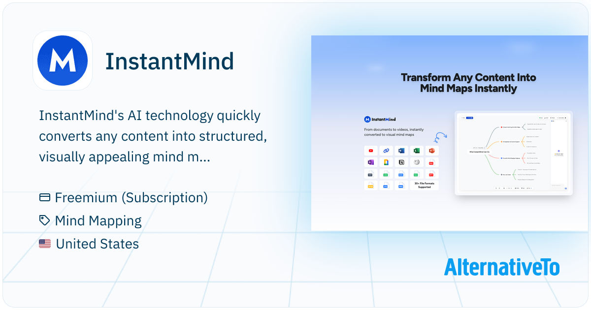 InstantMind: Turn anything into a mind map - AI instantly transforms ...