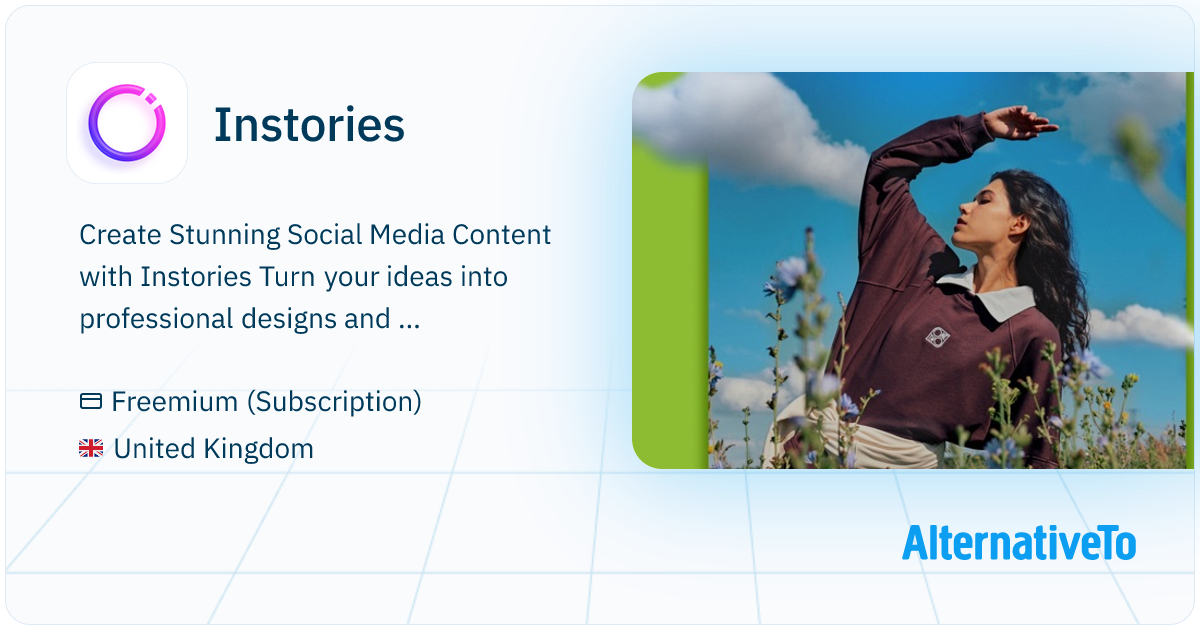Instories: An application for creating professional designs, offering ...