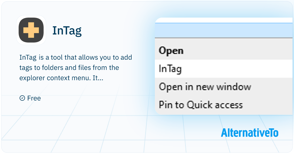 InTag: Place tag on your folders in explorer - much wanted and missed ...