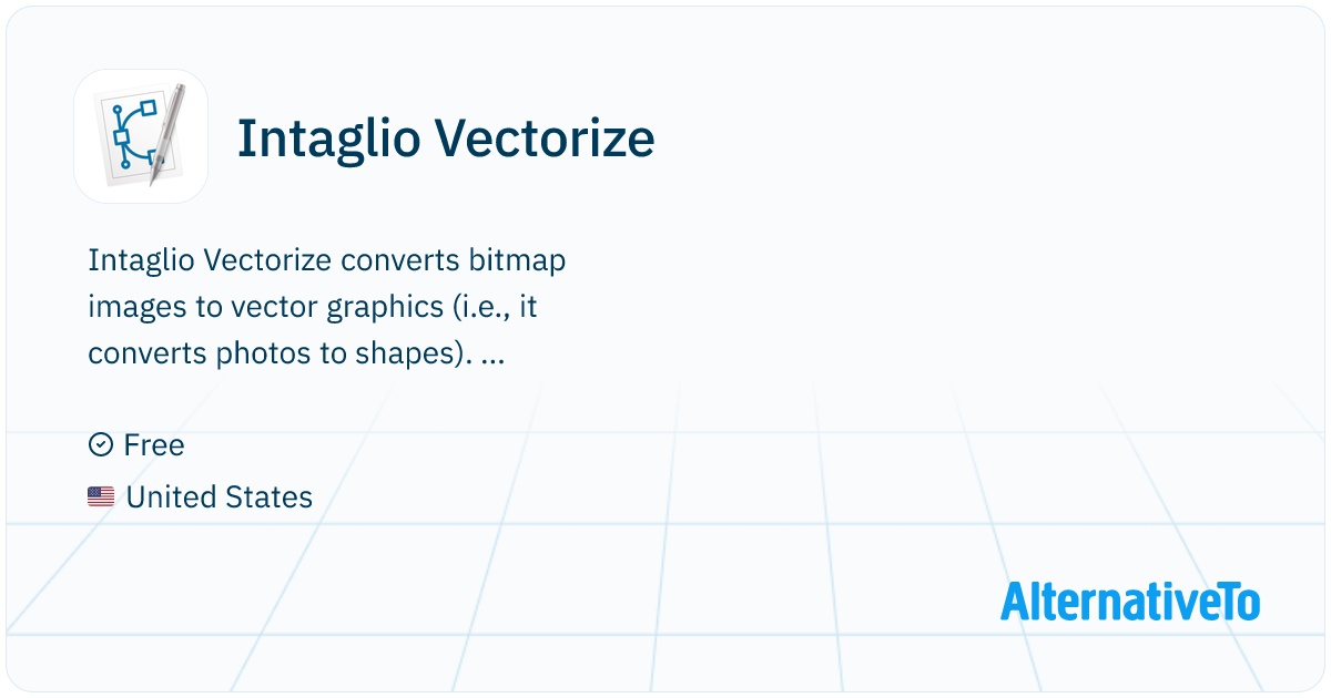 Intaglio Vectorize: Converts bitmap images to vector graphics (i.e., it ...