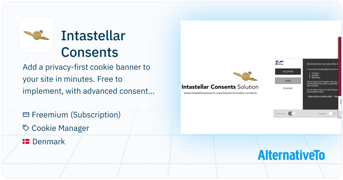 Intastellar Consents: Get complient with data regulations and the GDPR ...