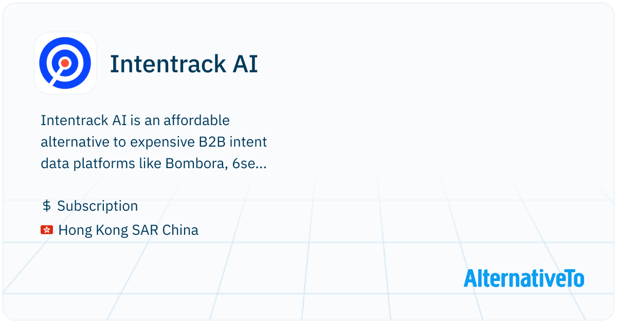 Intentrack AI: Affordable B2B intent data - track buyer signals at $500 ...