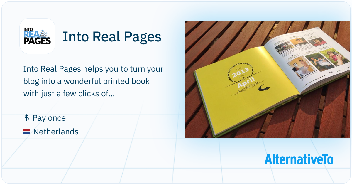 Into Real Pages: Helps you to turn your blog into a wonderful printed ...