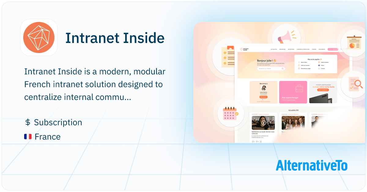 Intranet Inside: French intranet solution that centralizes and shares ...